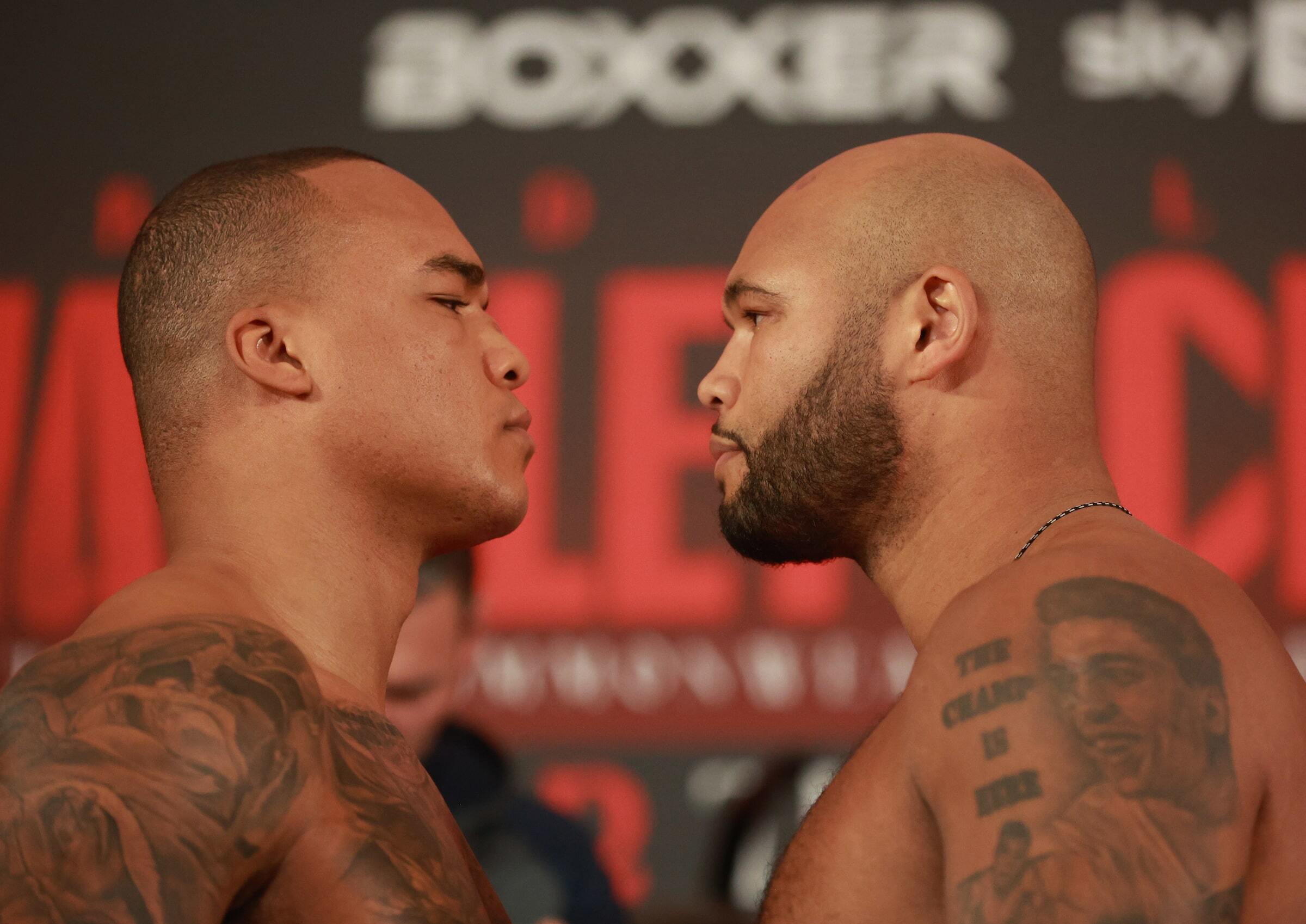 Photos: Fabio Wardley - Frazer Clarke Weigh-In - Boxing News Photos: Fabio Wardley - Frazer Clarke Weigh-In - Boxing News