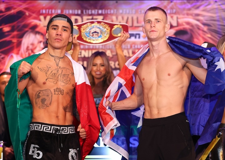 Photos: Oscar Valdez-Liam Wilson & Seniesa Estrada-Yokasta Valle Weigh ...