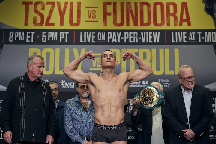 Photos: Tim Tszyu-Sebastian Fundora Weigh-In - Boxing News
