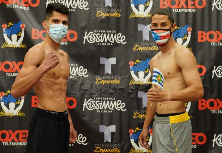 Gadwin Rosa-George Acosta Telemundo Weigh-In Report From Kissimmee ...
