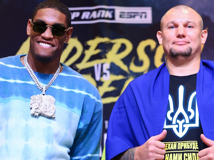 Photos: Anderson vs. Rudenko, Ajagba vs. Kossobutskiy - Face-Offs at ...