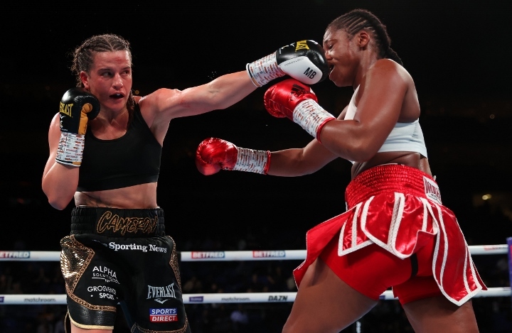 Photos: Chantelle Cameron Boxes Past Mary McGee To Unify WBC, IBF Belts ...