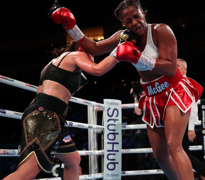 Photos: Chantelle Cameron Boxes Past Mary McGee To Unify WBC, IBF Belts ...