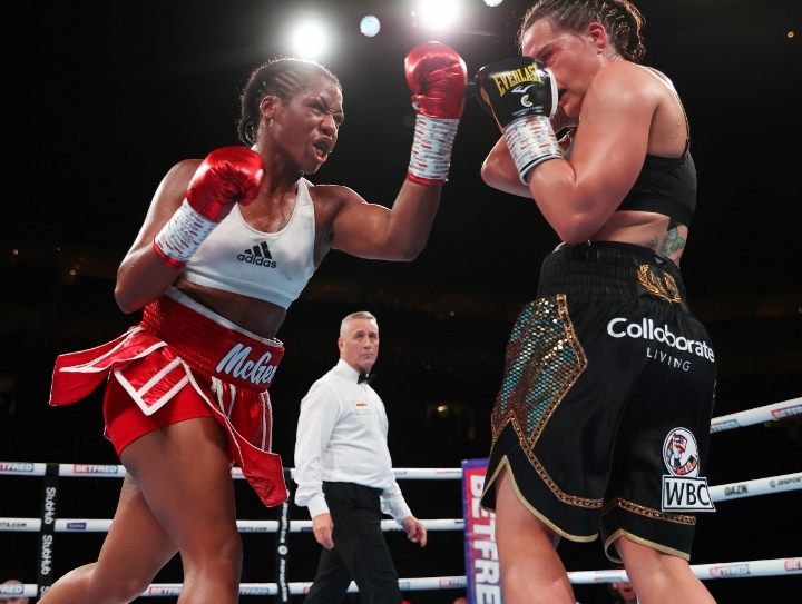 Photos: Chantelle Cameron Boxes Past Mary McGee To Unify WBC, IBF Belts ...