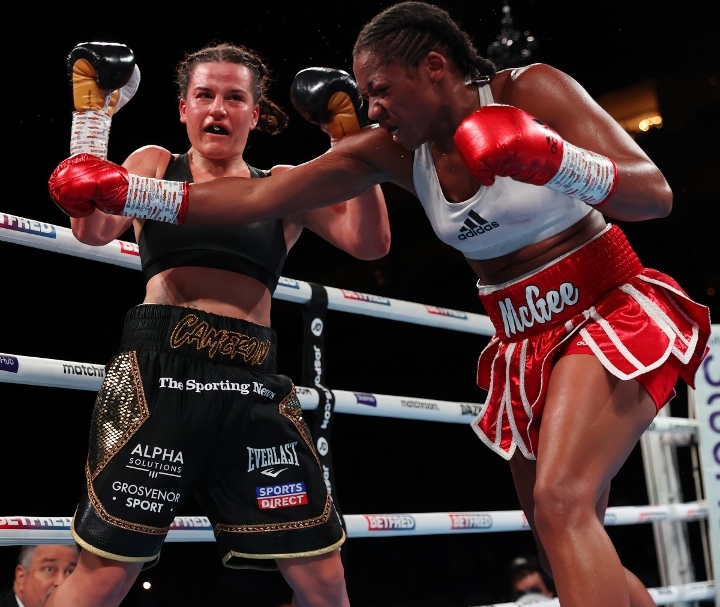 Photos: Chantelle Cameron Boxes Past Mary McGee To Unify WBC, IBF Belts ...