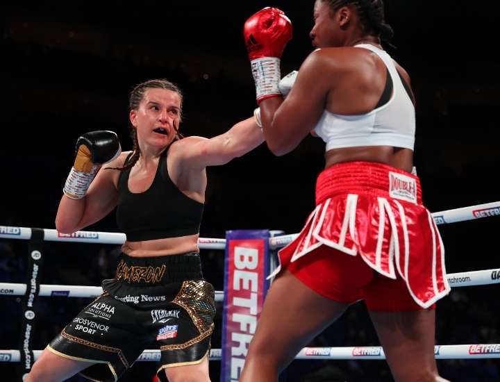 Photos: Chantelle Cameron Boxes Past Mary McGee To Unify WBC, IBF Belts ...