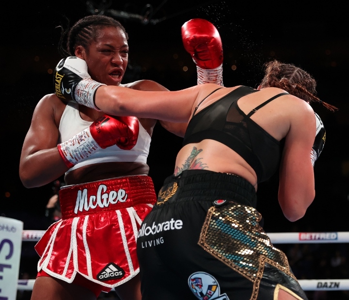 Photos: Chantelle Cameron Boxes Past Mary McGee To Unify WBC, IBF Belts ...