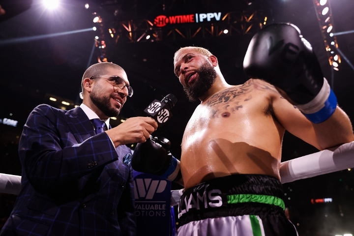 Photos: Deron Williams Defeats Frank Gore in Four Round Brawl - Boxing News