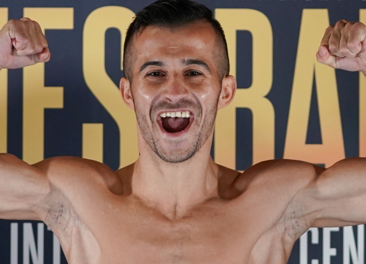 Photos: Liam Davies, Ionut Baluta - Nearly Erupt at Weigh-In - Boxing News Photos: Liam Davies, Ionut Baluta - Nearly Erupt at Weigh-In - Boxing News