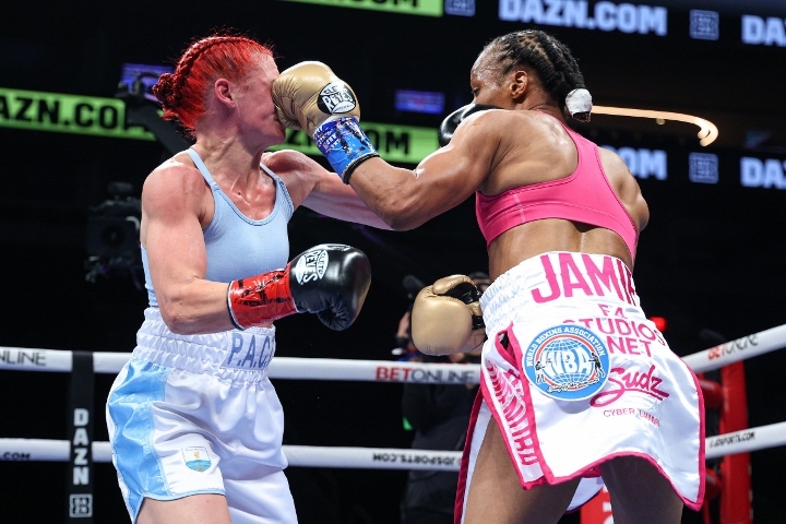 Photos: Jamie Mitchell Demolishes Carly Skelly in Four Rounds - Boxing Band